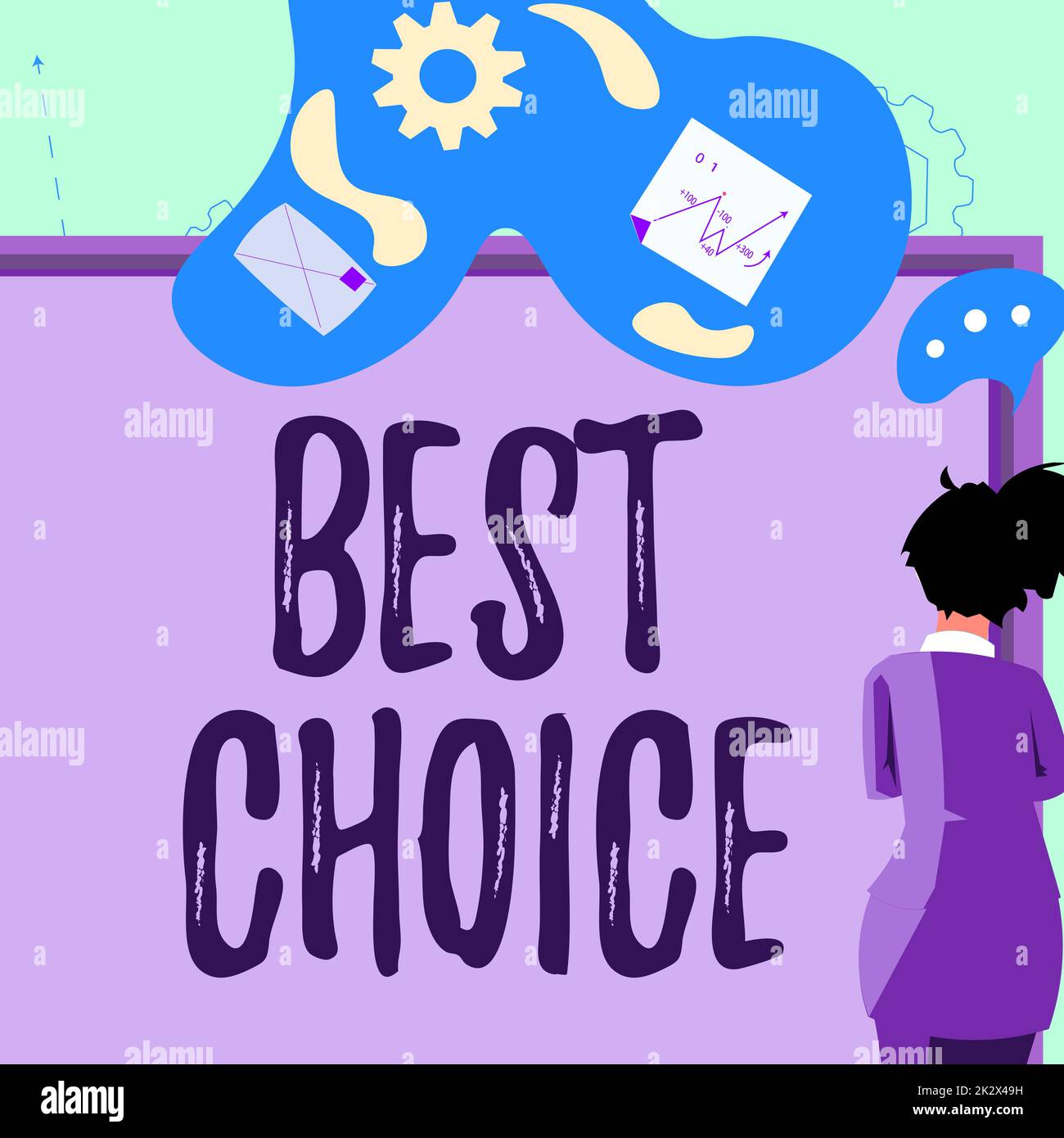 Conceptual display Best Choice. Business showcase act of picking or ...