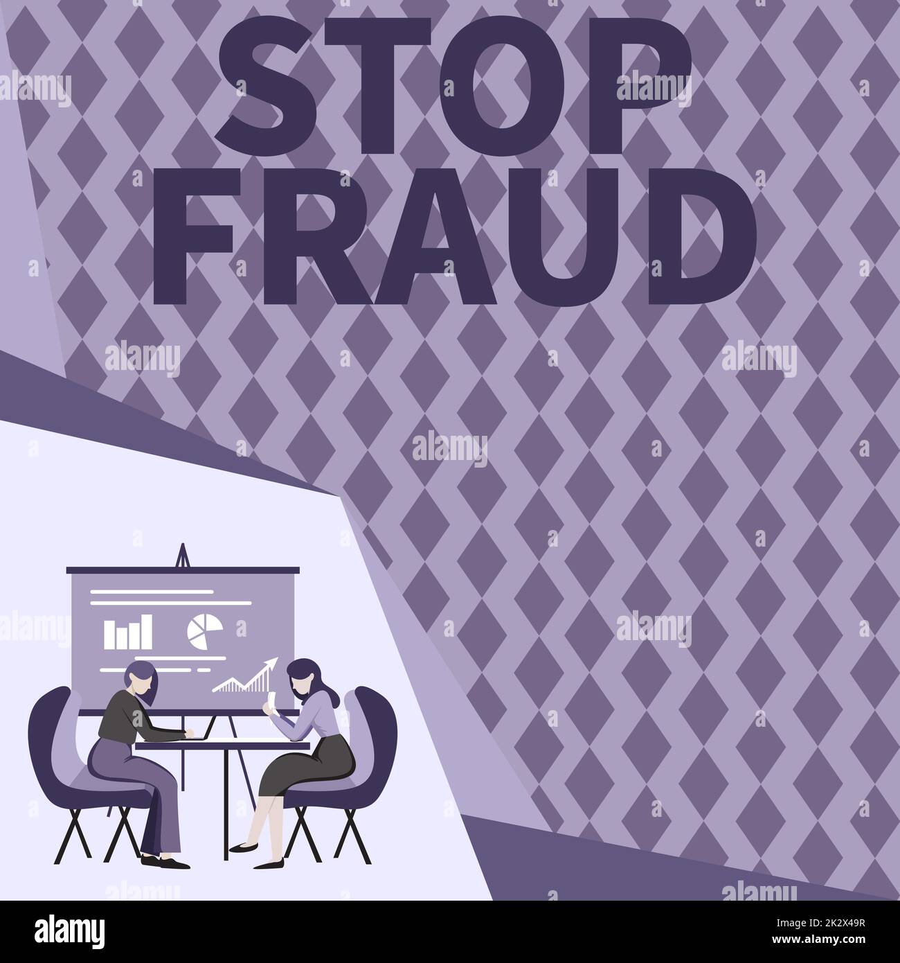 Conceptual caption Stop Fraud. Conceptual photo campaign advices ...