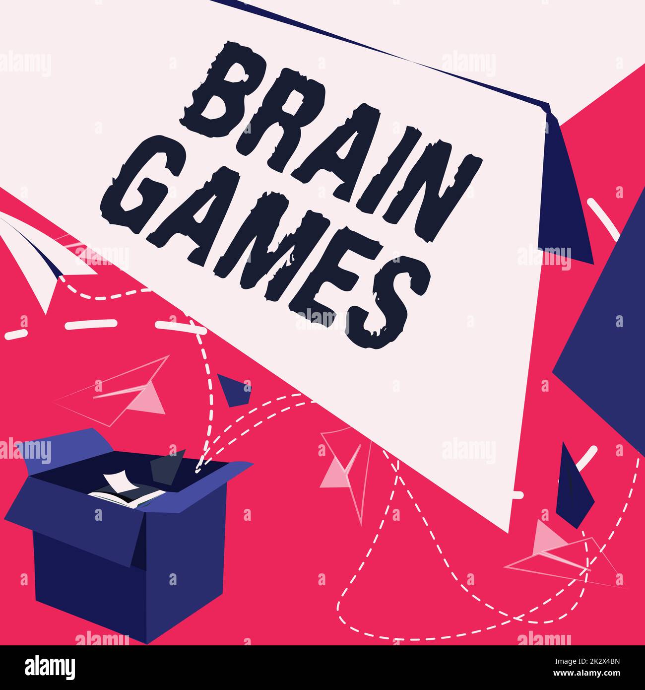 Text showing inspiration Brain Games. Conceptual photo psychological ...