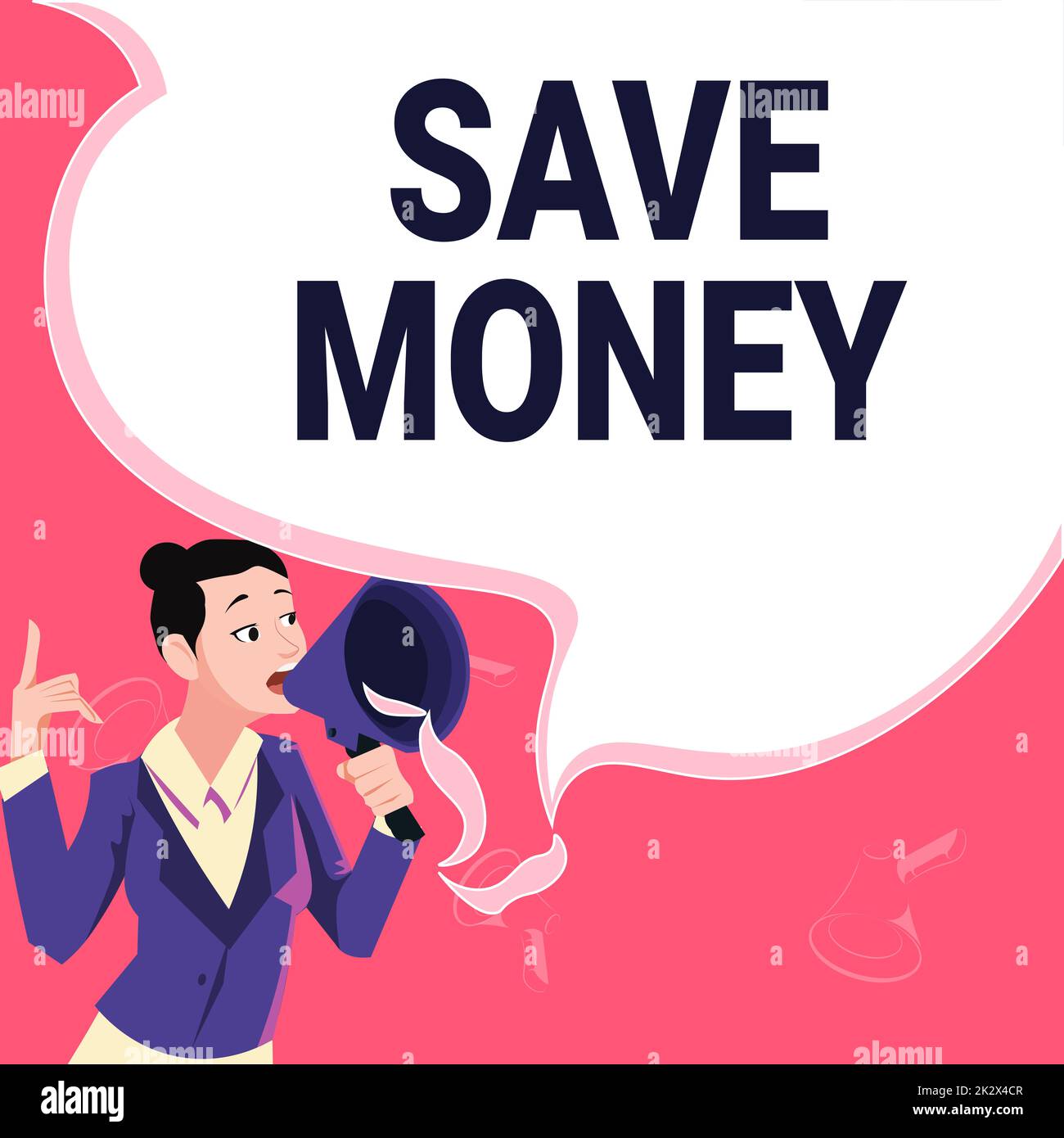 Handwriting text Save Money. Business concept store some of your cash ...