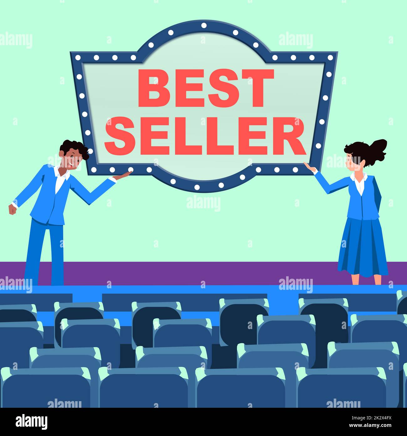 Conceptual display Best Seller. Business idea book or other product ...