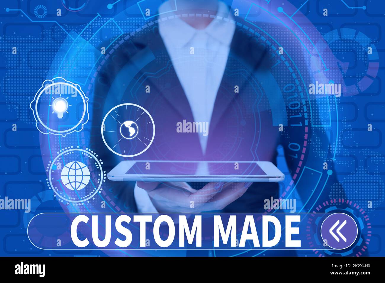 Text showing inspiration Custom Made. Business approach something is ...