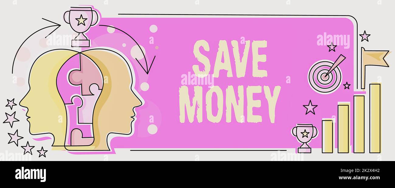 Inspiration showing sign Save Money. Word Written on store some of your ...