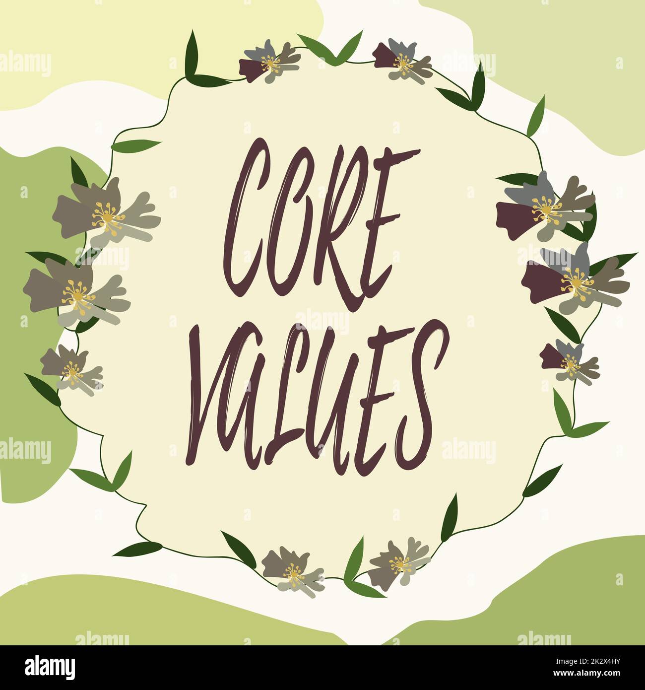 Conceptual display Core Values. Concept meaning belief person or ...