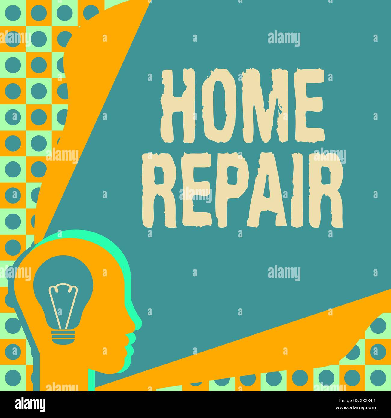 Hand writing sign Home Repair. Business approach maintenance or ...