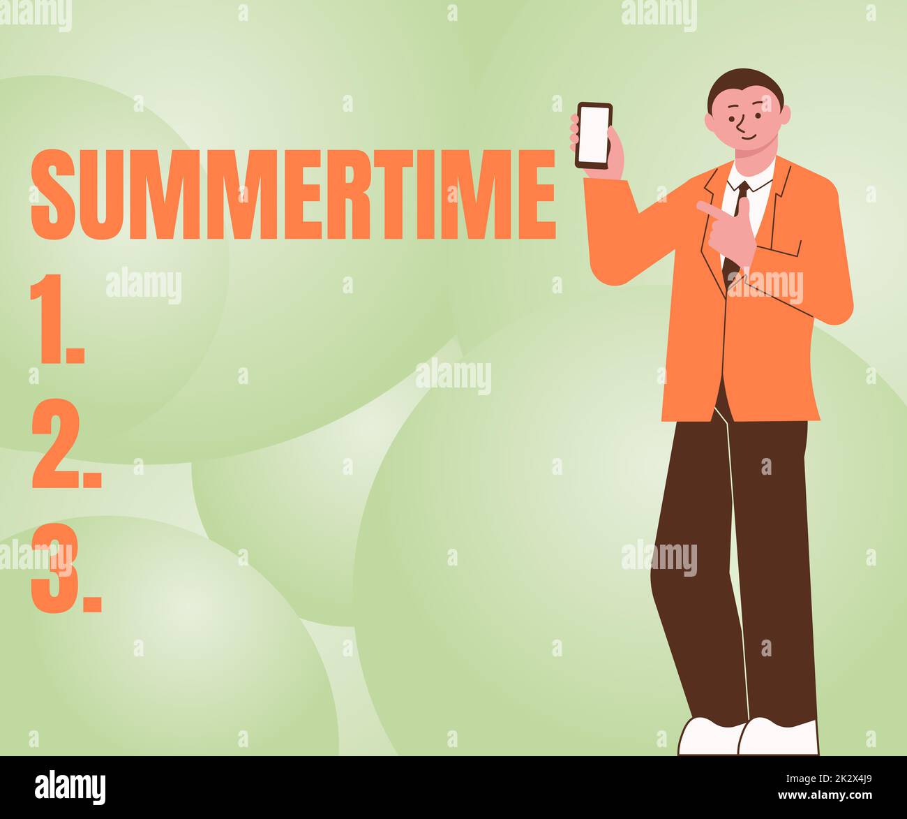 Text sign showing Summertime. Business overview Longer daylight ...