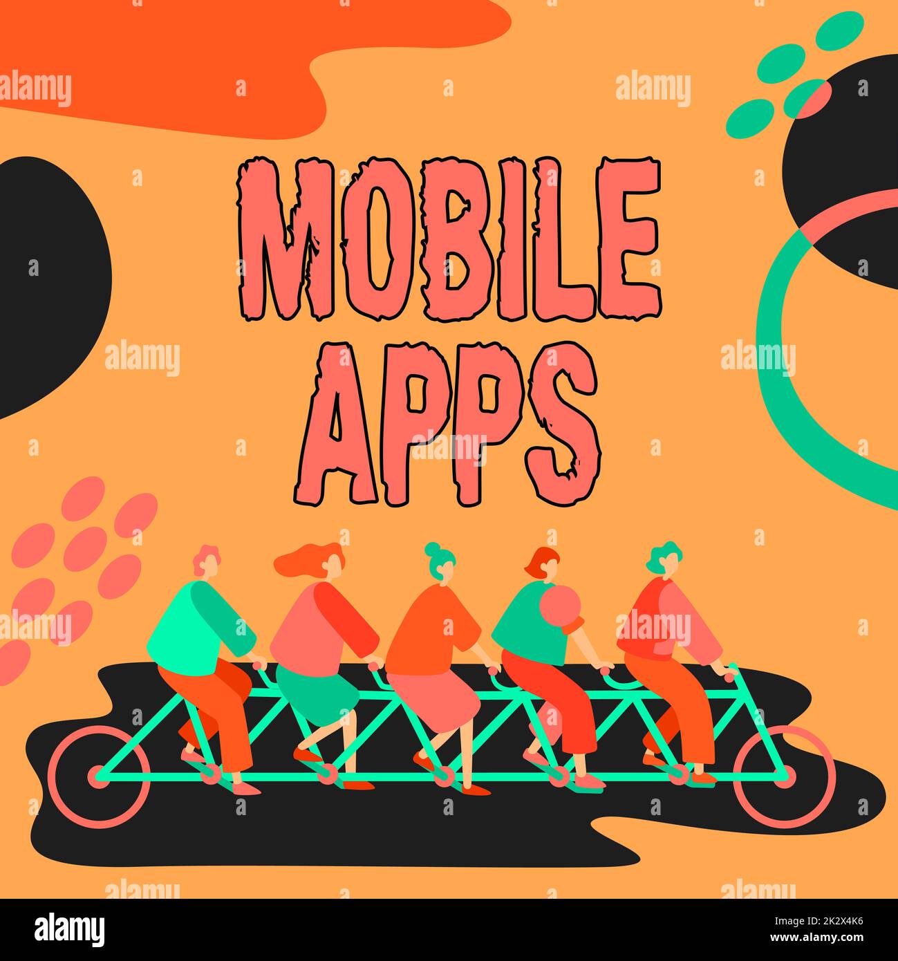 Text showing inspiration Mobile Apps. Word for small programs are made ...