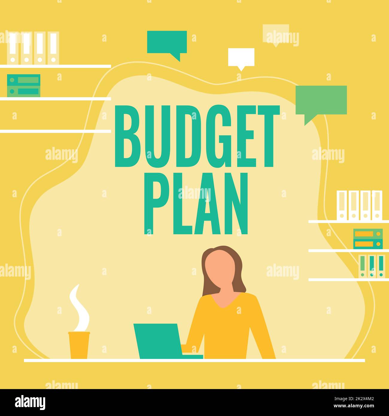 Handwriting text Budget Plan. Business overview financial schedule for ...