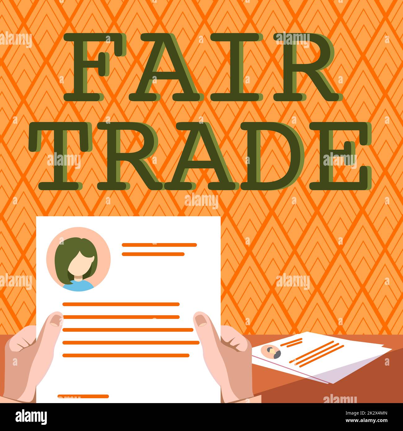 Writing displaying text Fair Trade. Conceptual photo Small increase by ...