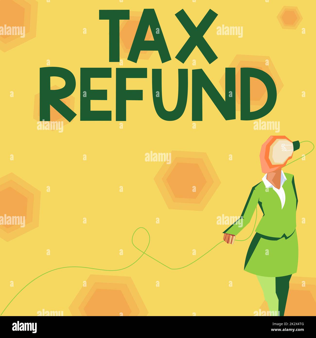 Conceptual display Tax Refund. Business concept applied when money ...