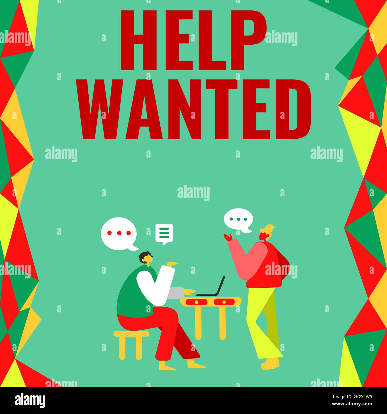 Text caption presenting Help Wanted. Word Written on advertisement ... Text caption presenting Help Wanted. Word Written on advertisement ...