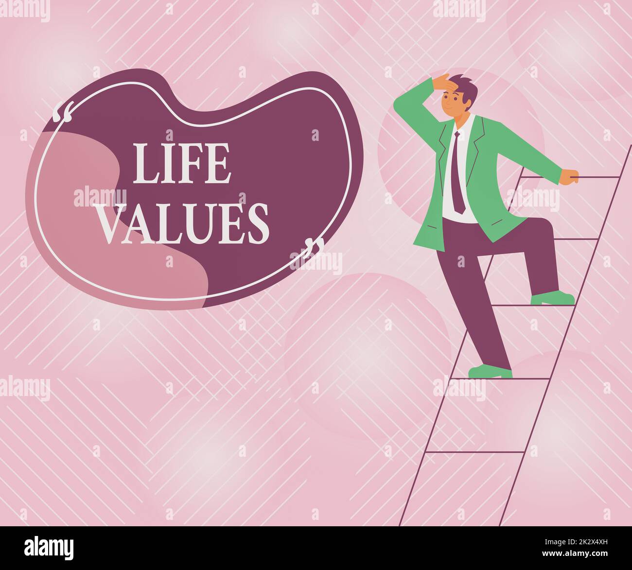 Sign displaying Life Values. Business showcase things that you believe ...