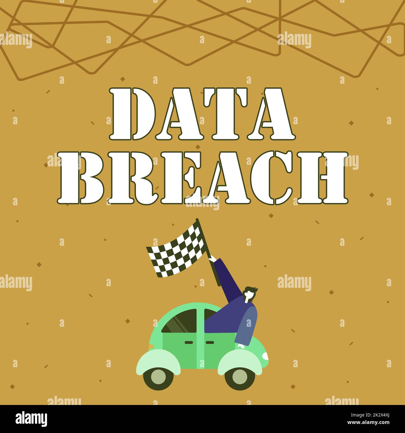 Text caption presenting Data Breach. Business idea security incident ...