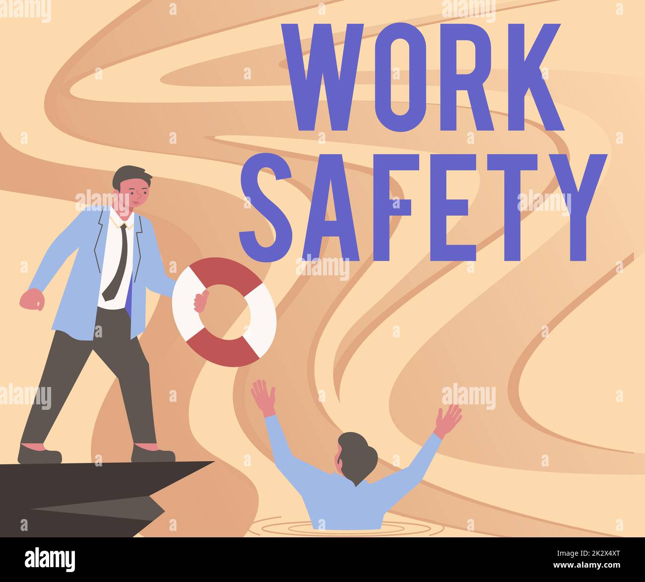 Text caption presenting Work Safety. Word Written on Policies and ...