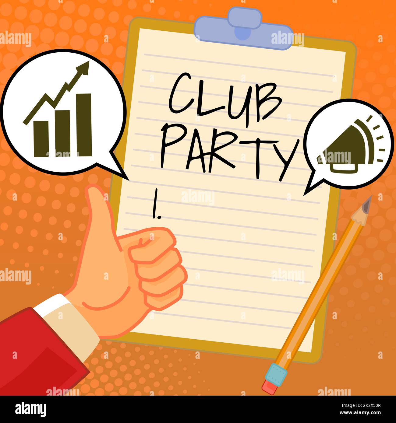 Text showing inspiration Club Party. Word Written on social gathering ...