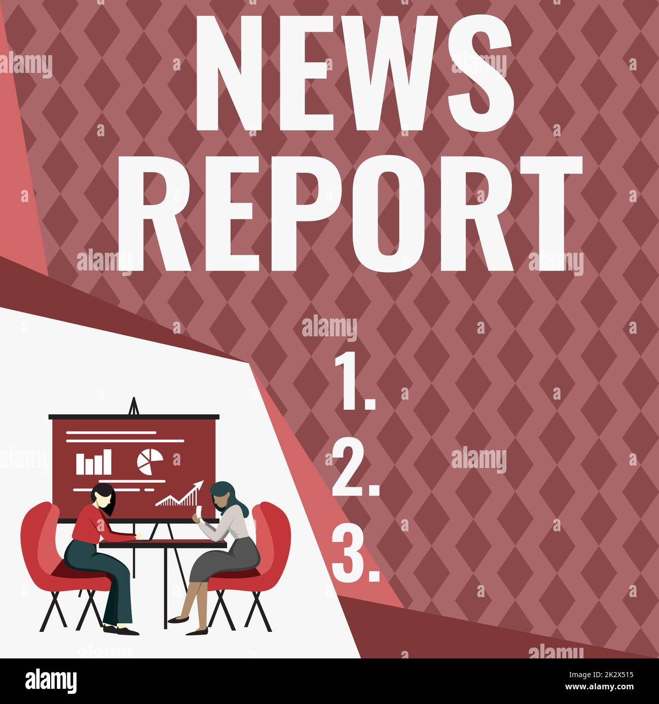 Text sign showing News Report. Business idea spoken or written account ...