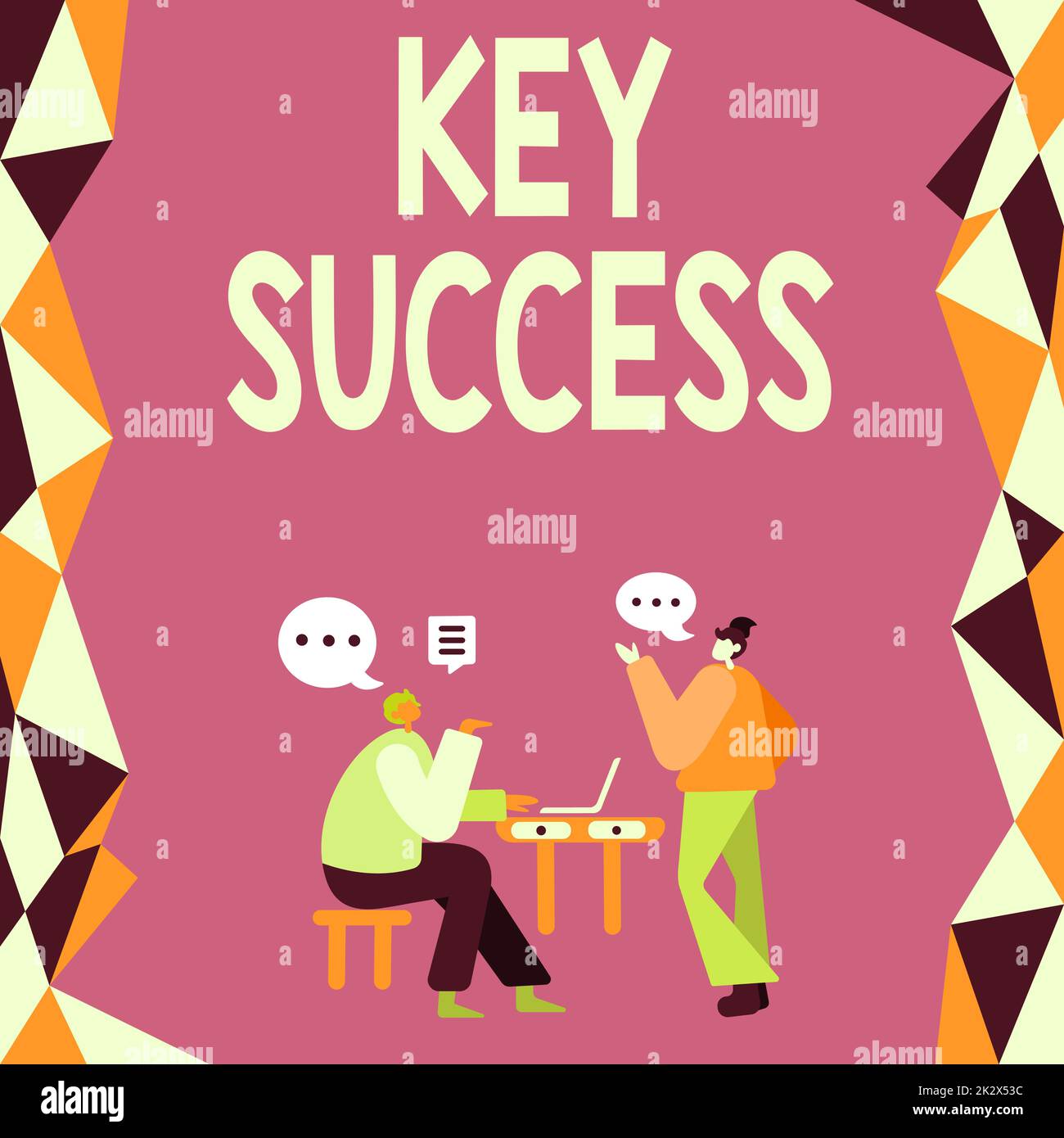 Text sign showing Key Success. Business showcase generally three to ...
