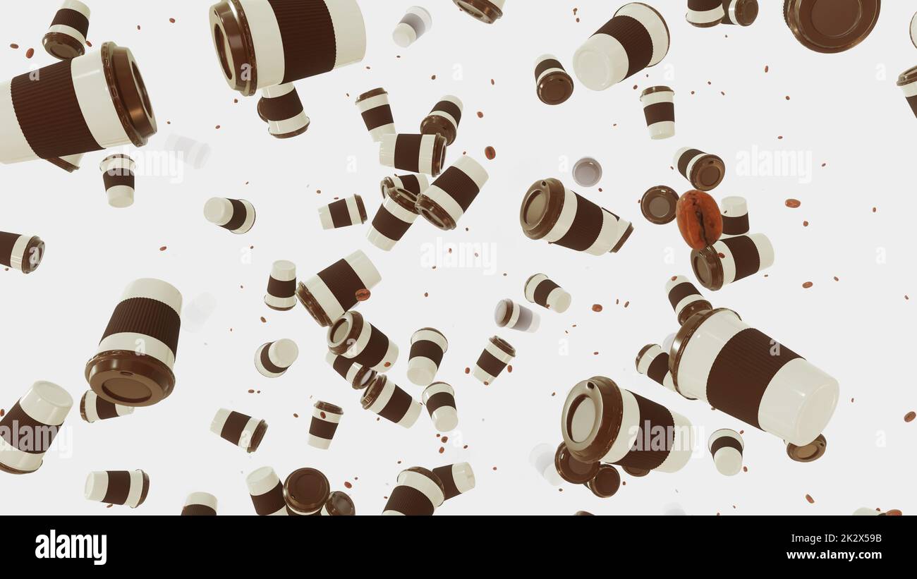 Abstract Coffee Cup Stock Photo - Alamy