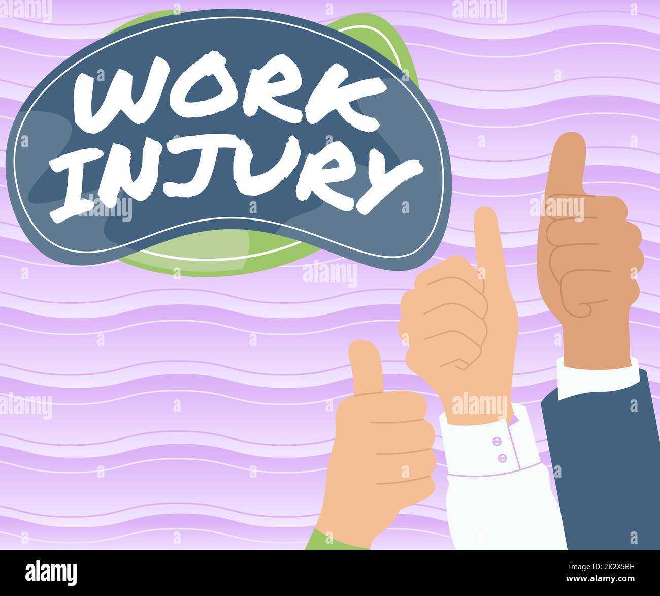 Handwriting text Work Injury. Business overview Accident in job Danger ...