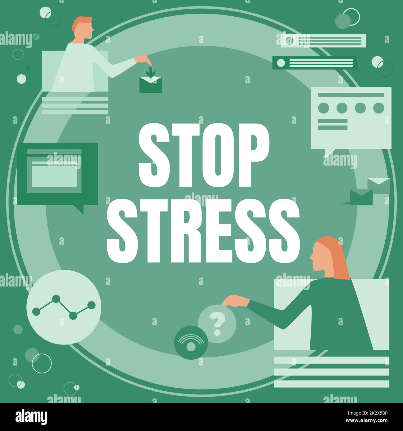 Inspiration showing sign Stop Stress. Business idea Seek help Take ...