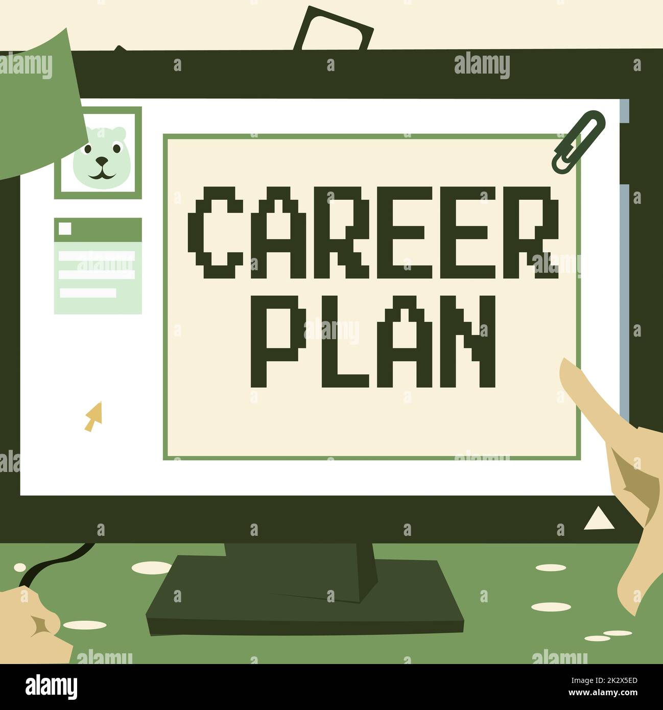 Sign displaying Career Plan. Concept meaning ongoing process where you ...
