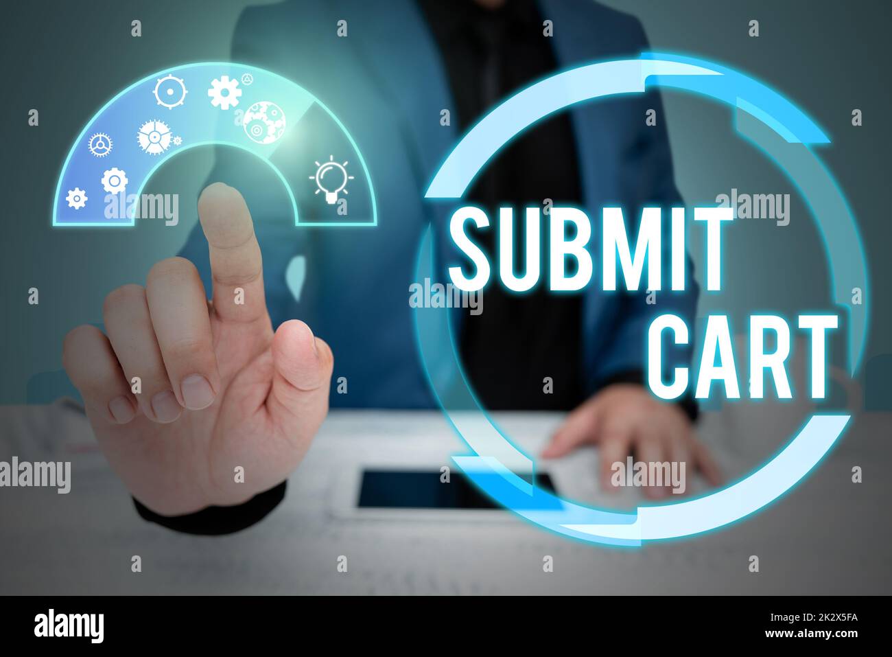 Text showing inspiration Submit Cart. Internet Concept Sending shopping ...