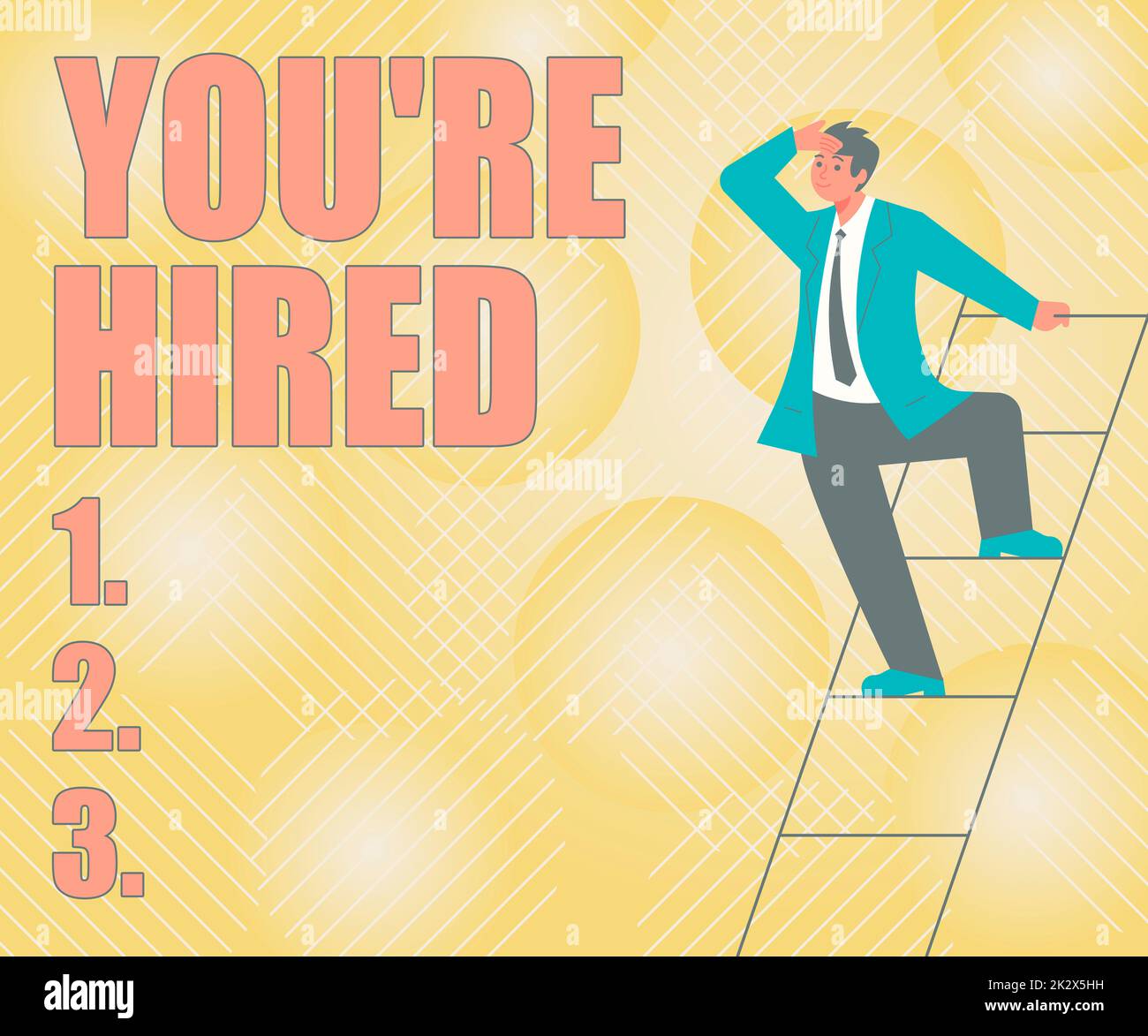 Text sign showing You Re Hired. Internet Concept New Job Employed ...