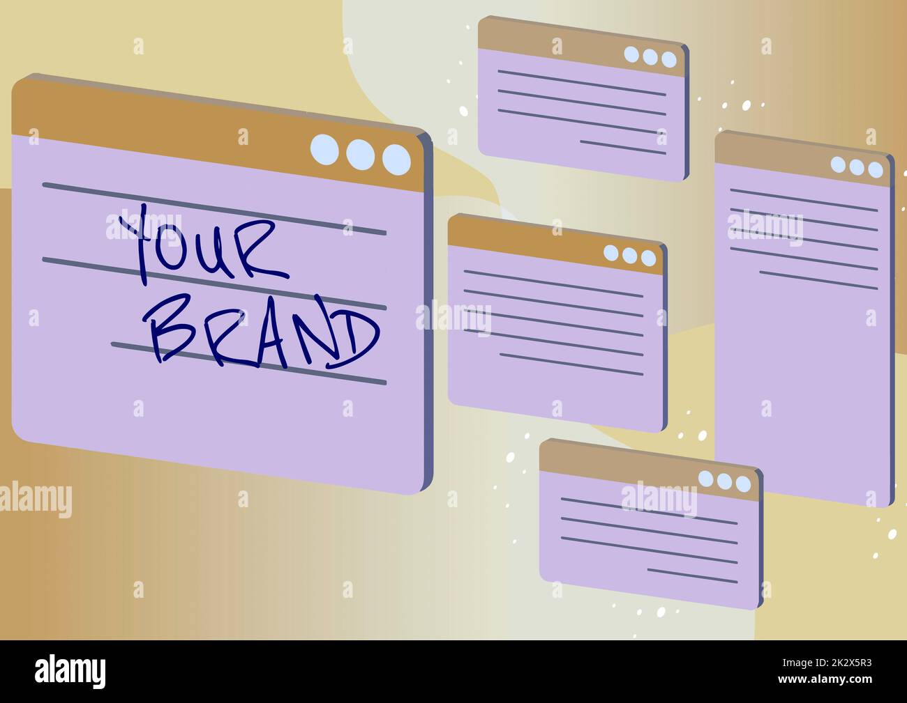 Handwriting text Your Brand. Word Written on A name of any kind that is ...