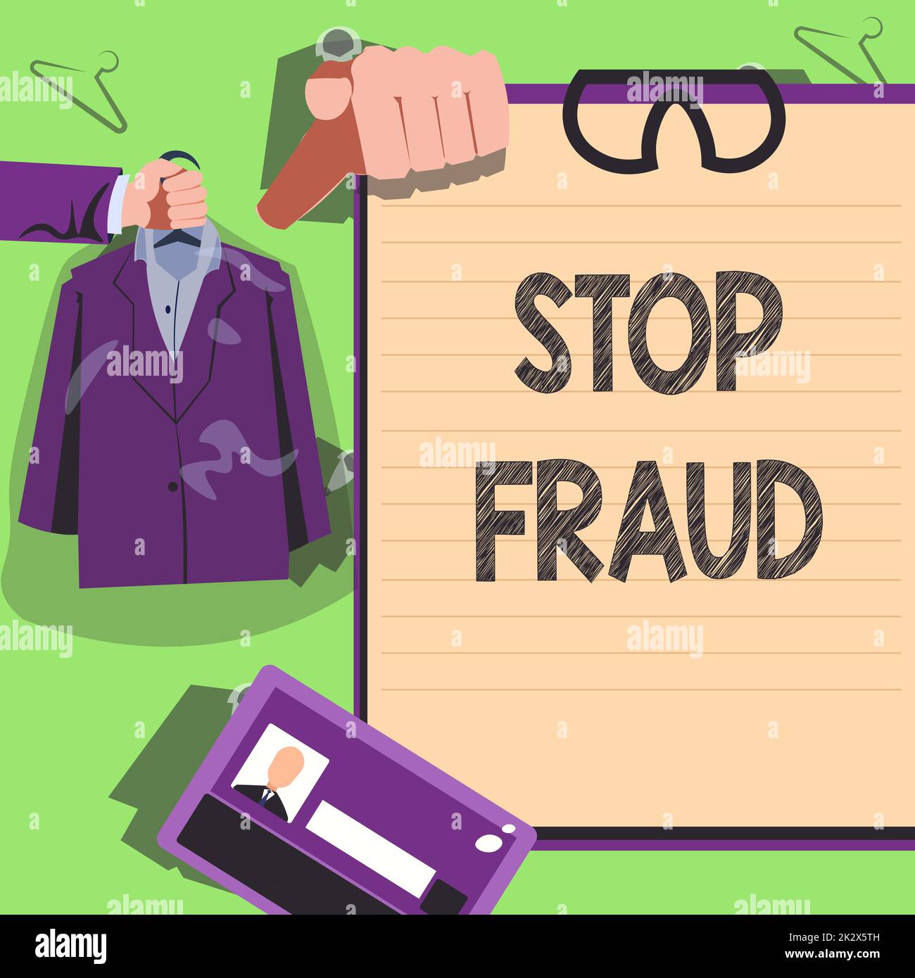 Hand writing sign Stop Fraud. Business overview campaign advices ...