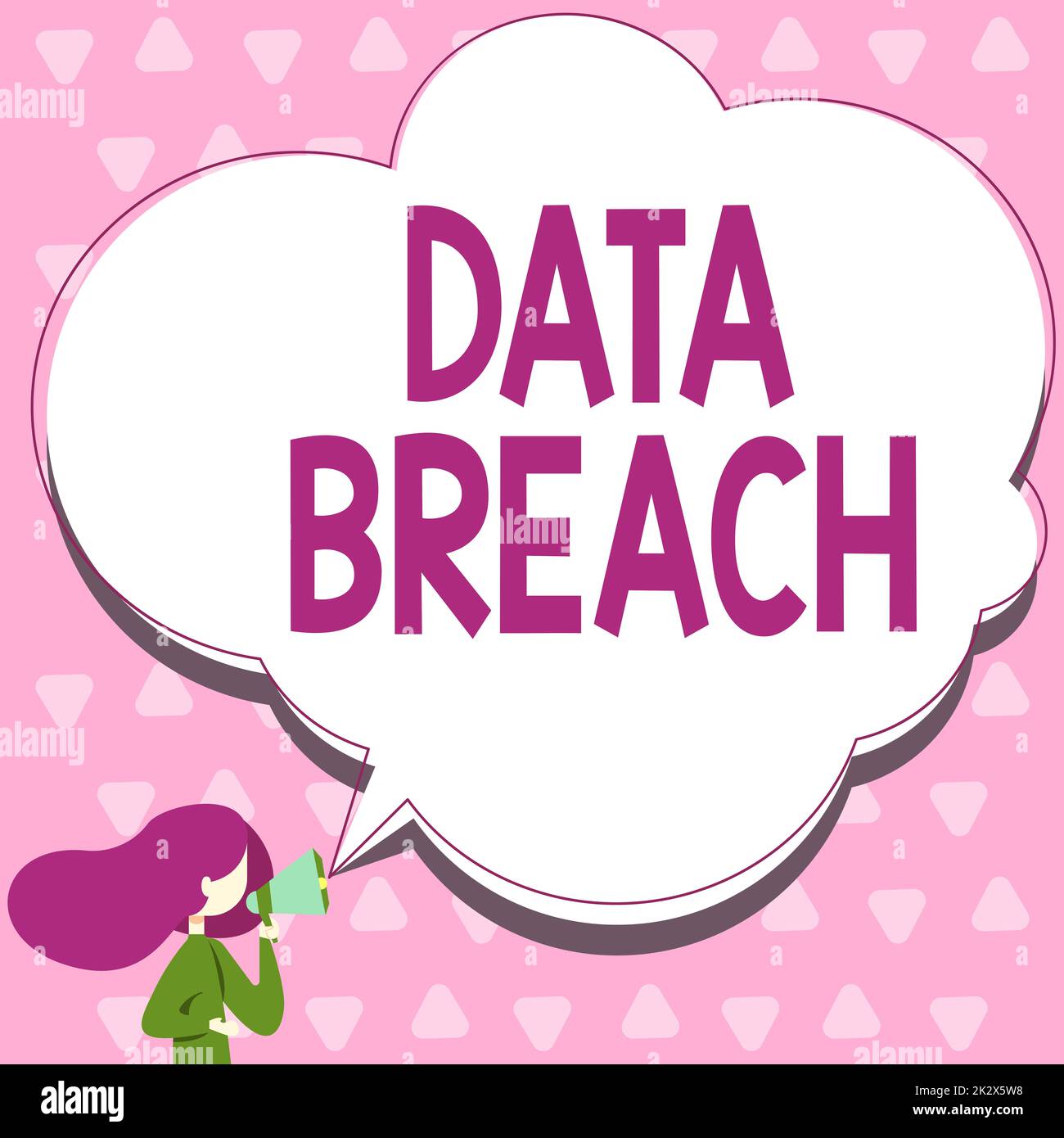 Hacker megaphone hacker text speech hi-res stock photography and images ...