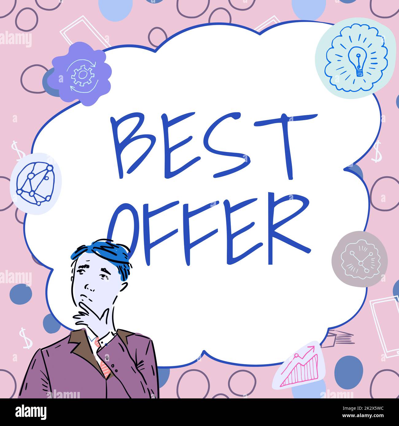 Writing displaying text Best Offer. Conceptual photo To convince ...