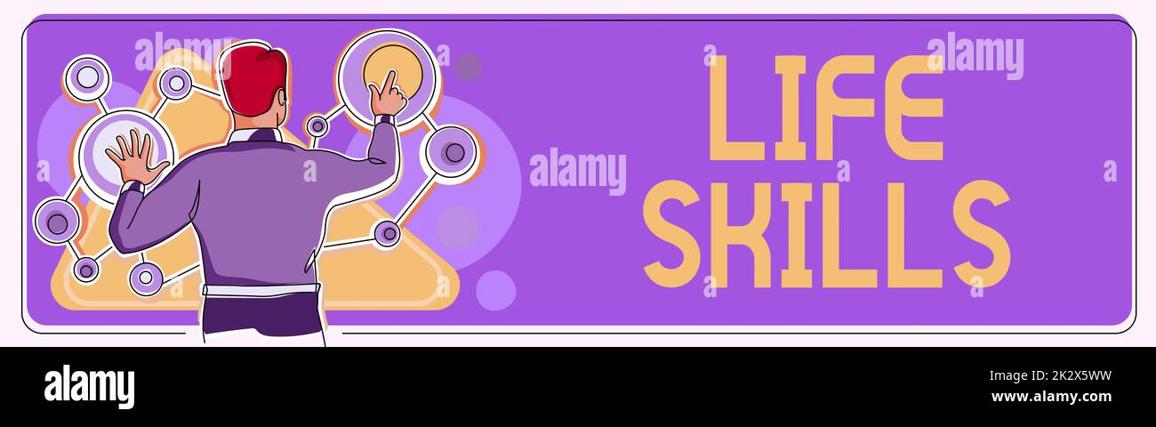 Text showing inspiration Life Skills. Internet Concept that is ...