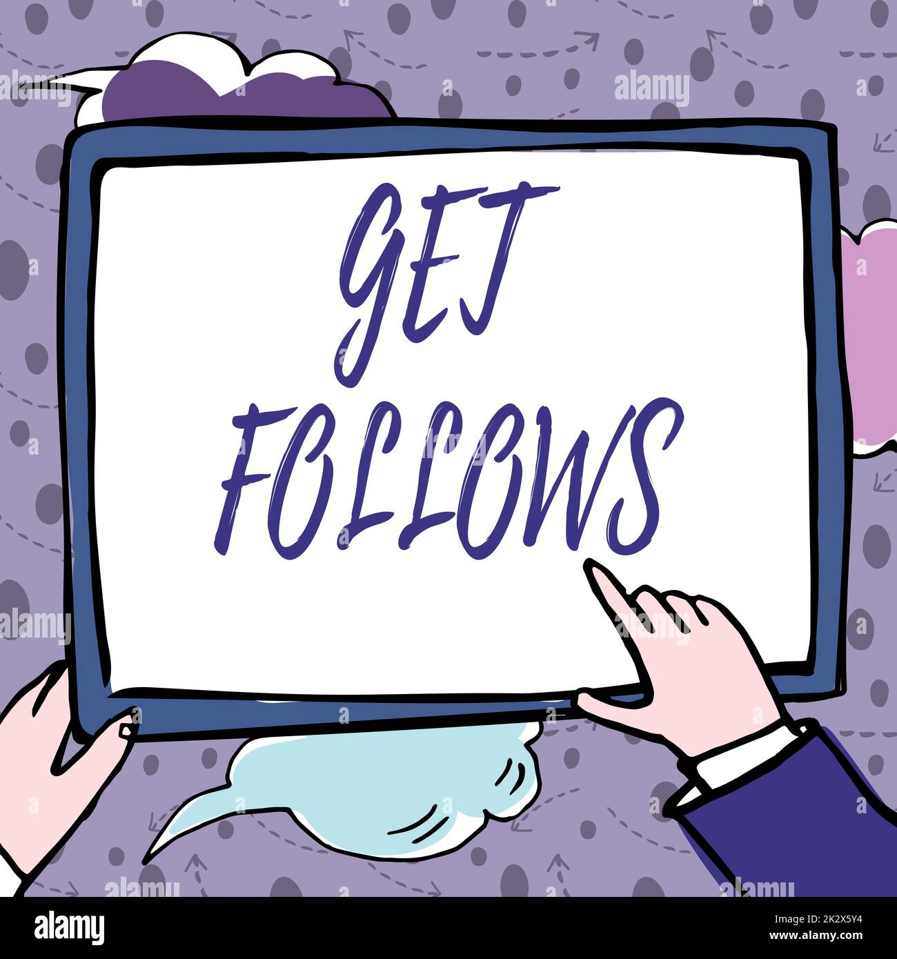 Conceptual display Get Follows. Business showcase person who imitates ...