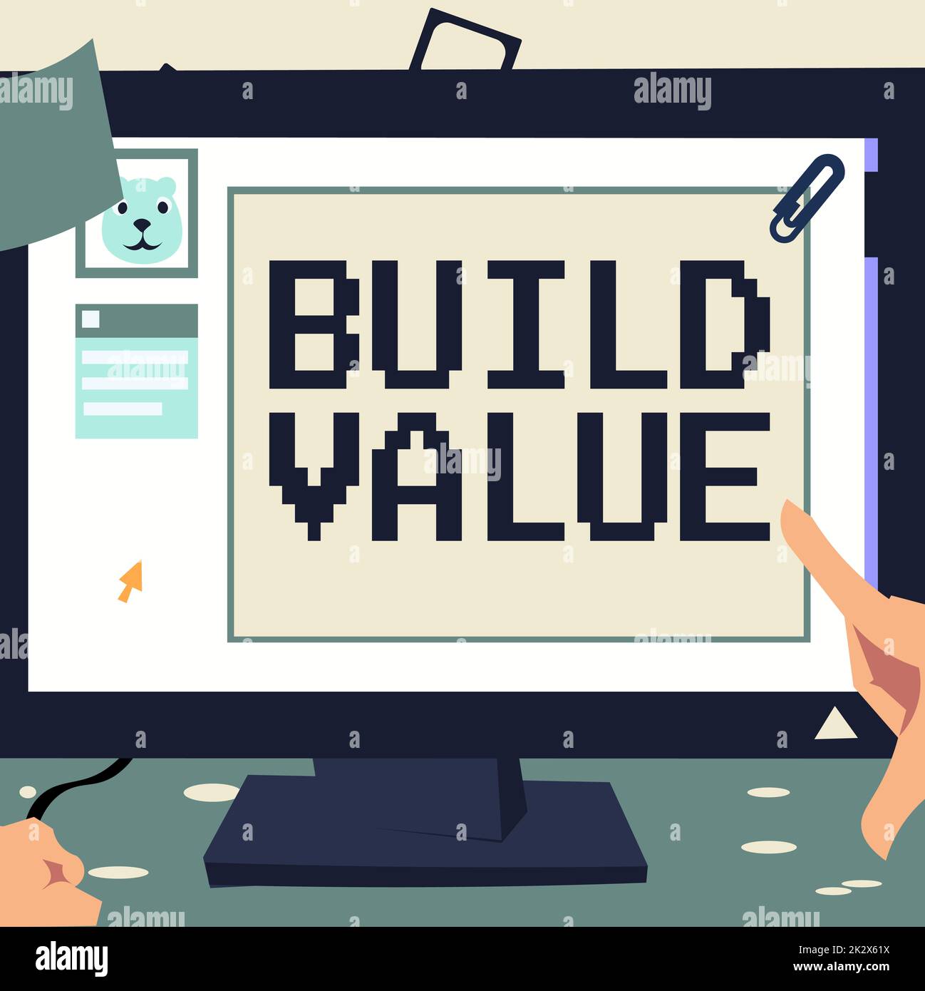 Text sign showing Build Value. Conceptual photo efficient enough way ...