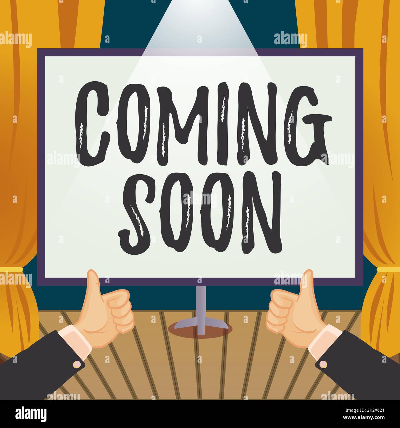 Writing displaying text Coming Soon. Business approach something is ...