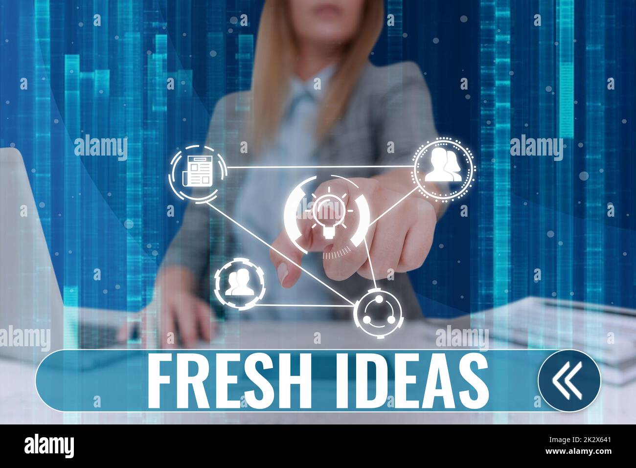 Text showing inspiration Fresh Ideas. Business overview thought or ...