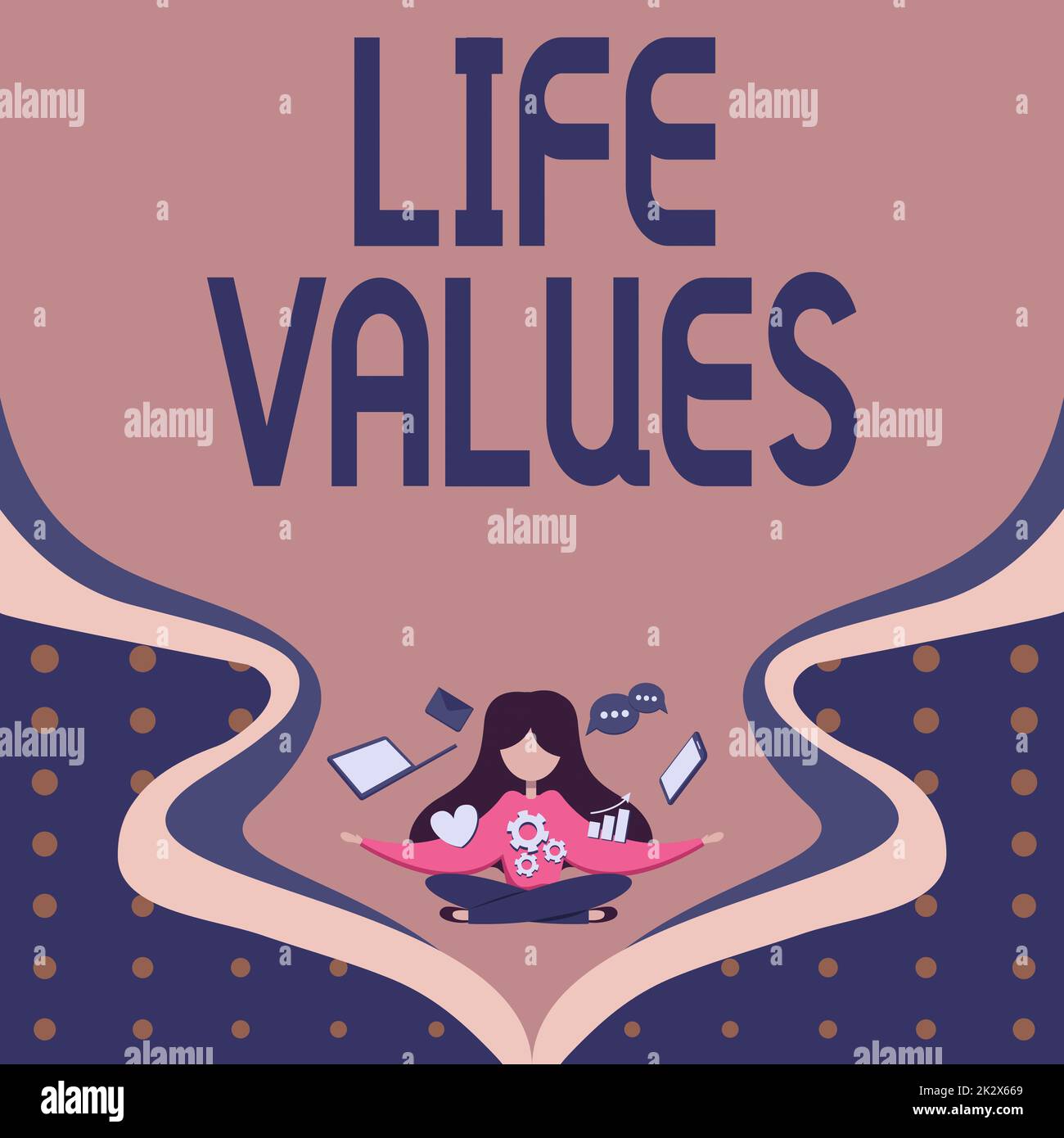 Handwriting text Life Values. Business concept things that you believe ...