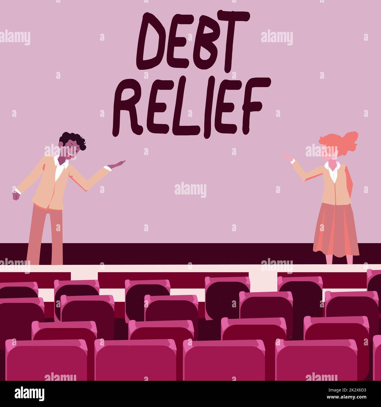 Conceptual display Debt Relief. Conceptual photo partial or total ...