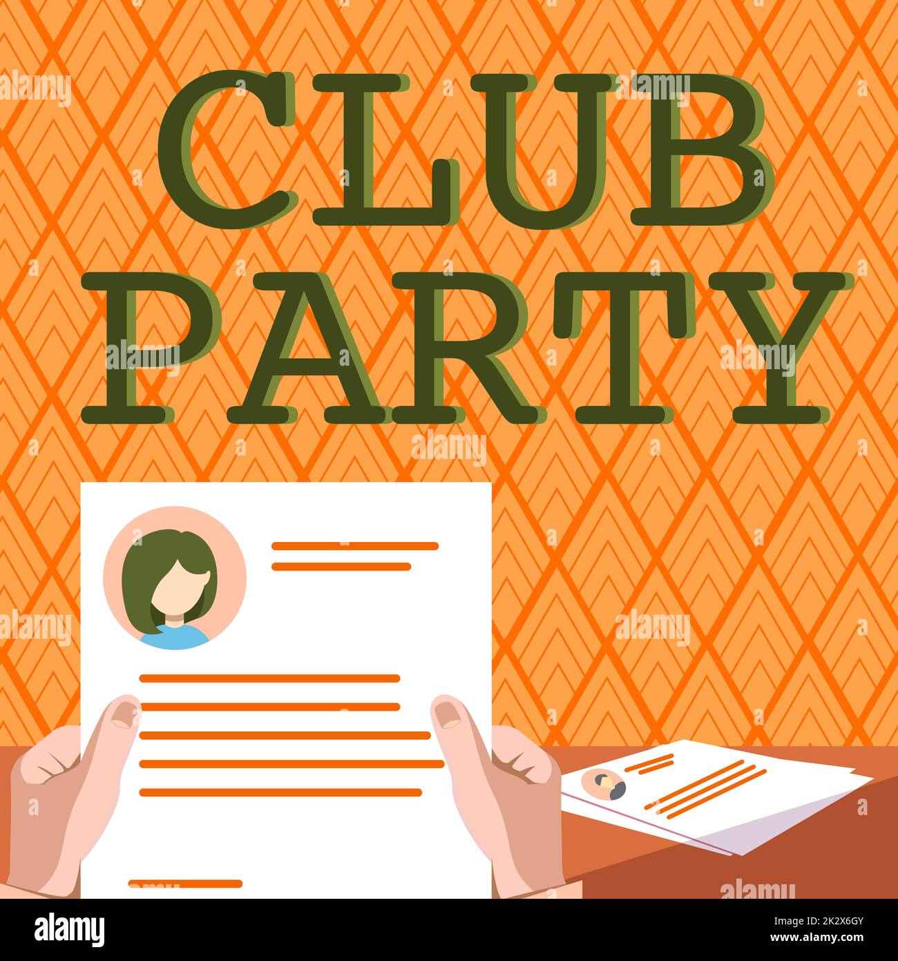 Writing displaying text Club Party. Word for social gathering in a ...