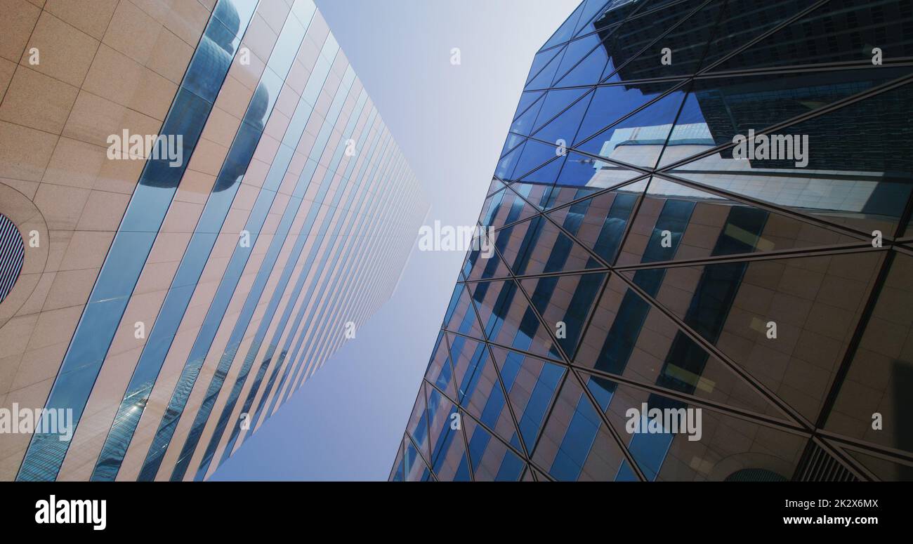 Commercial office tower from below Stock Photo - Alamy
