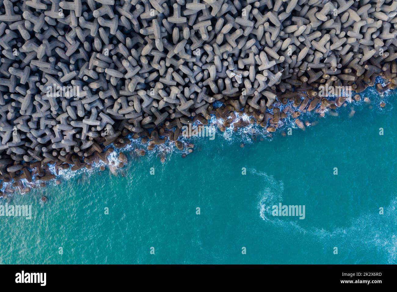 Wave breaker aerial hi-res stock photography and images - Alamy