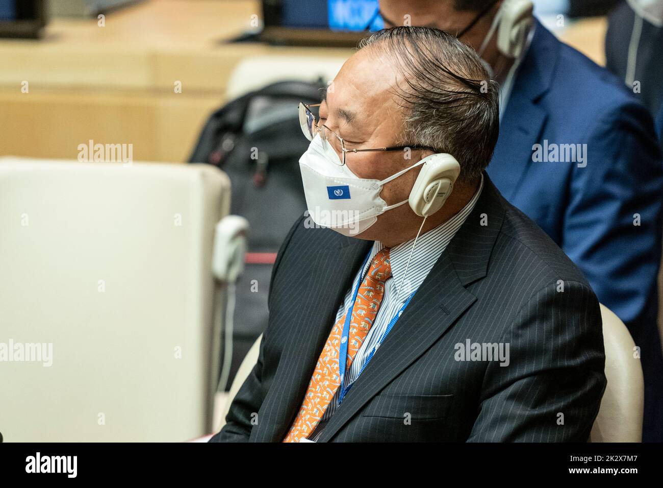 New York, NY - September 23, 2022: Ambassador Zhang Jun of China attends Ministerial meeting of ...