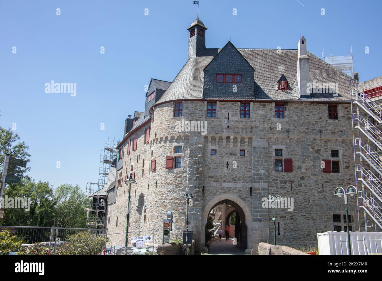 castle in Solingen Stock Photo - Alamy