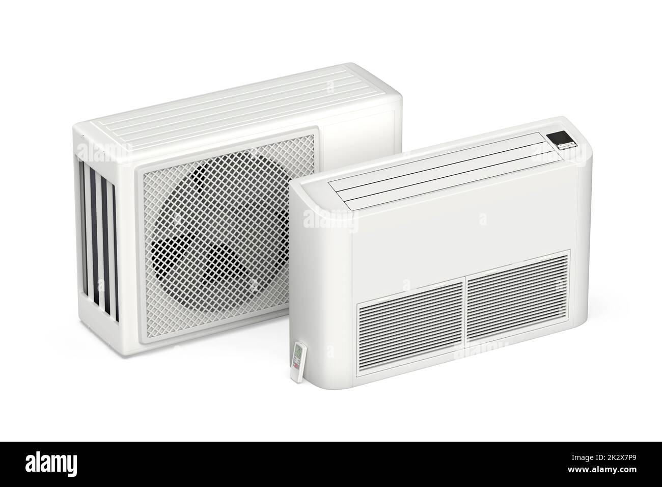 Floor mounted air conditioner Stock Photo - Alamy