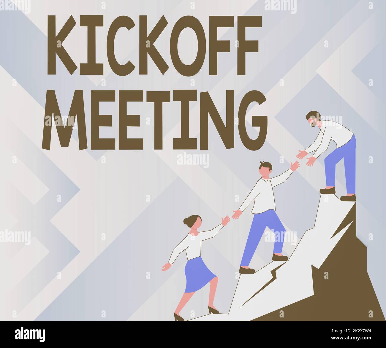 Text showing inspiration Kickoff Meeting. Internet Concept Special ...