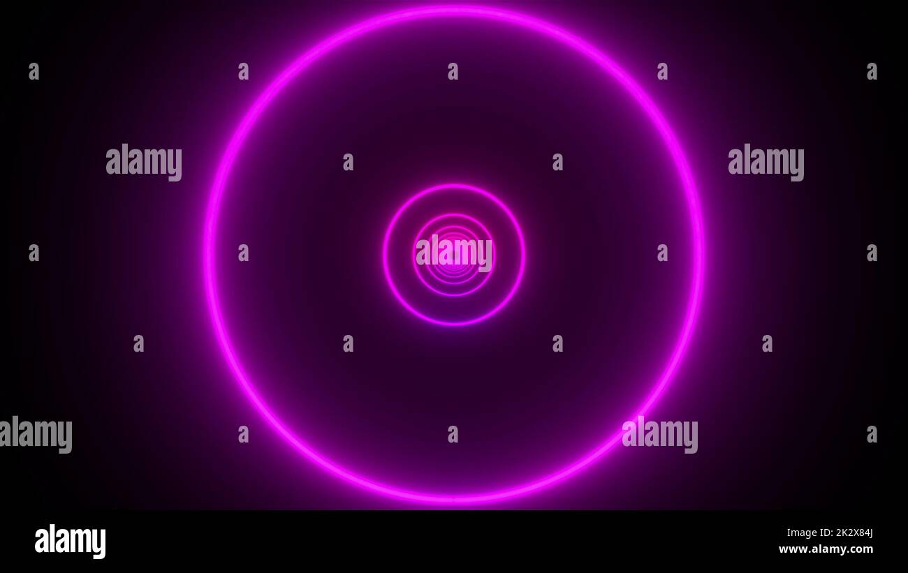 Purple neon tunnel Stock Photo - Alamy