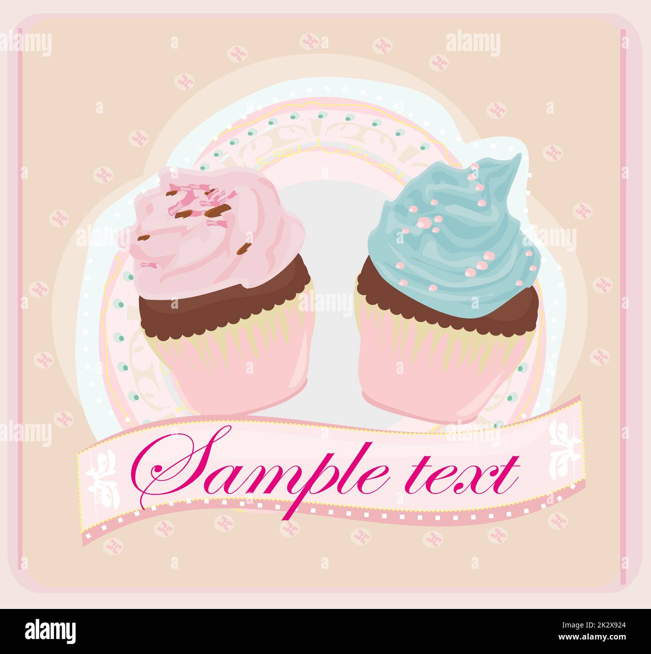 Lovely bakery pattern hi-res stock photography and images - Alamy