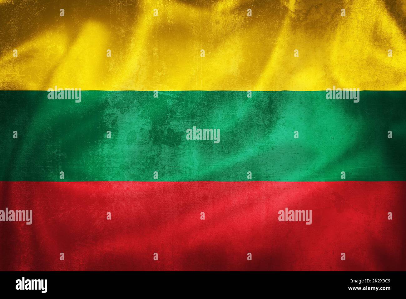 Grunge 3D illustration of Lithuania flag Stock Photo - Alamy