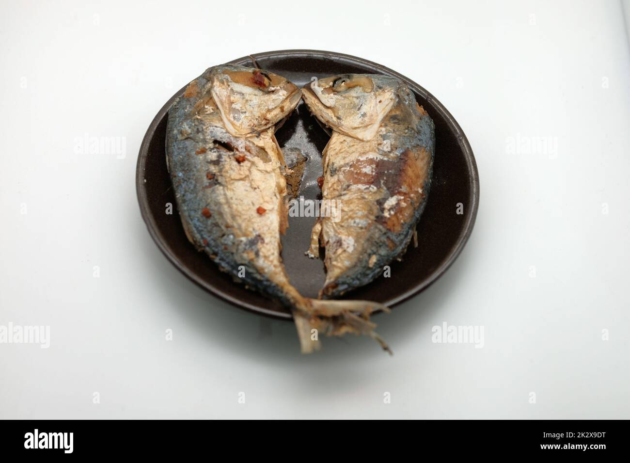 Fried short bodied mackerel fish or Platoo in Thai name , Popular menu ...