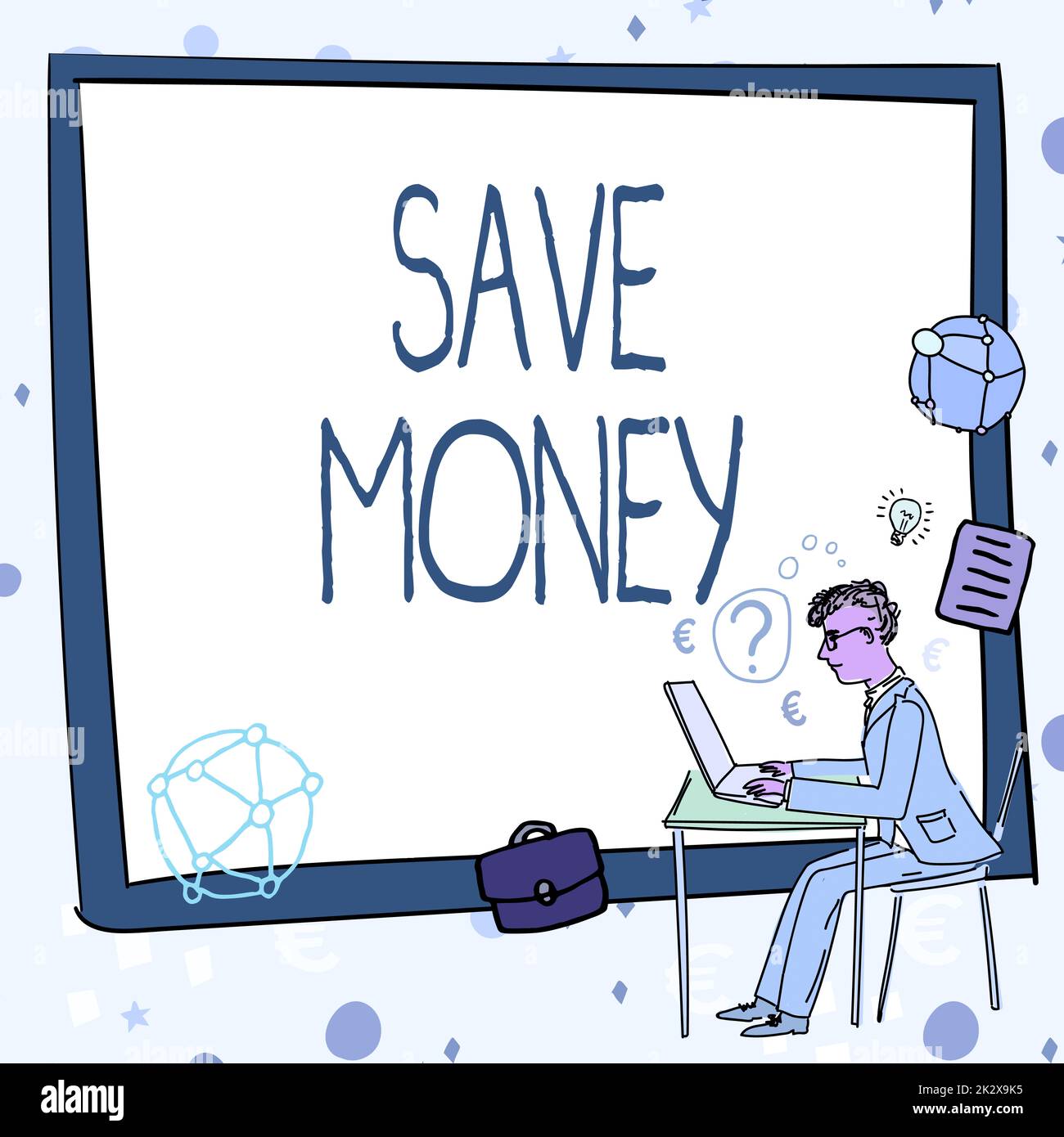 Handwriting text Save Money. Concept meaning store some of your cash ...